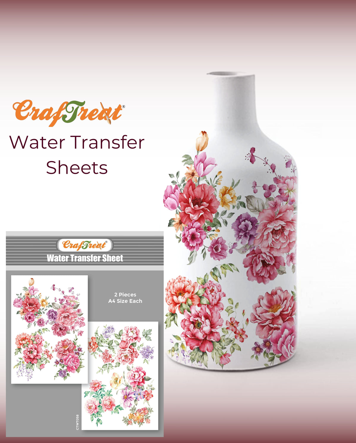 Buy Water transfer Sheet Online | Water Transfer Kit for Craft | Craftreat