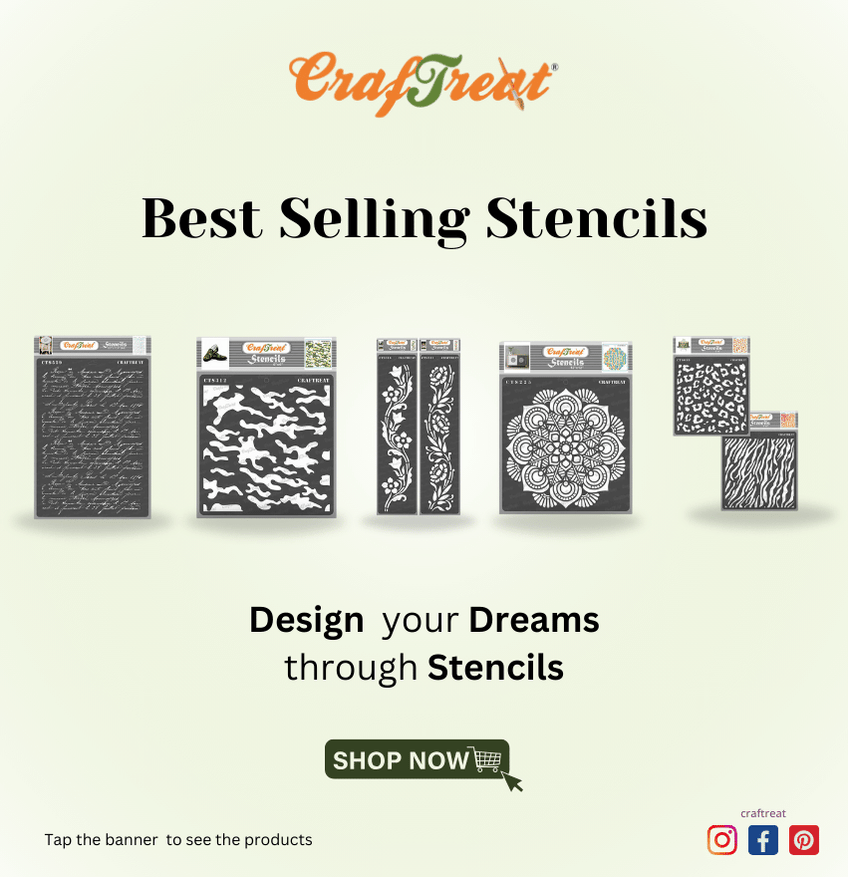 Buy High Quality Stencil Pattern &Scrapbook Online|Art Supplies &Craft ...