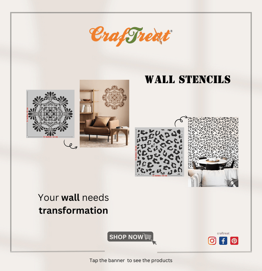 Buy High Quality Stencil Pattern &Scrapbook Online|Art Supplies &Craft ...