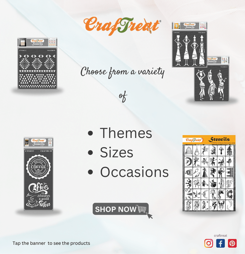Buy High Quality Stencil Pattern &Scrapbook Online|Art Supplies &Craft ...