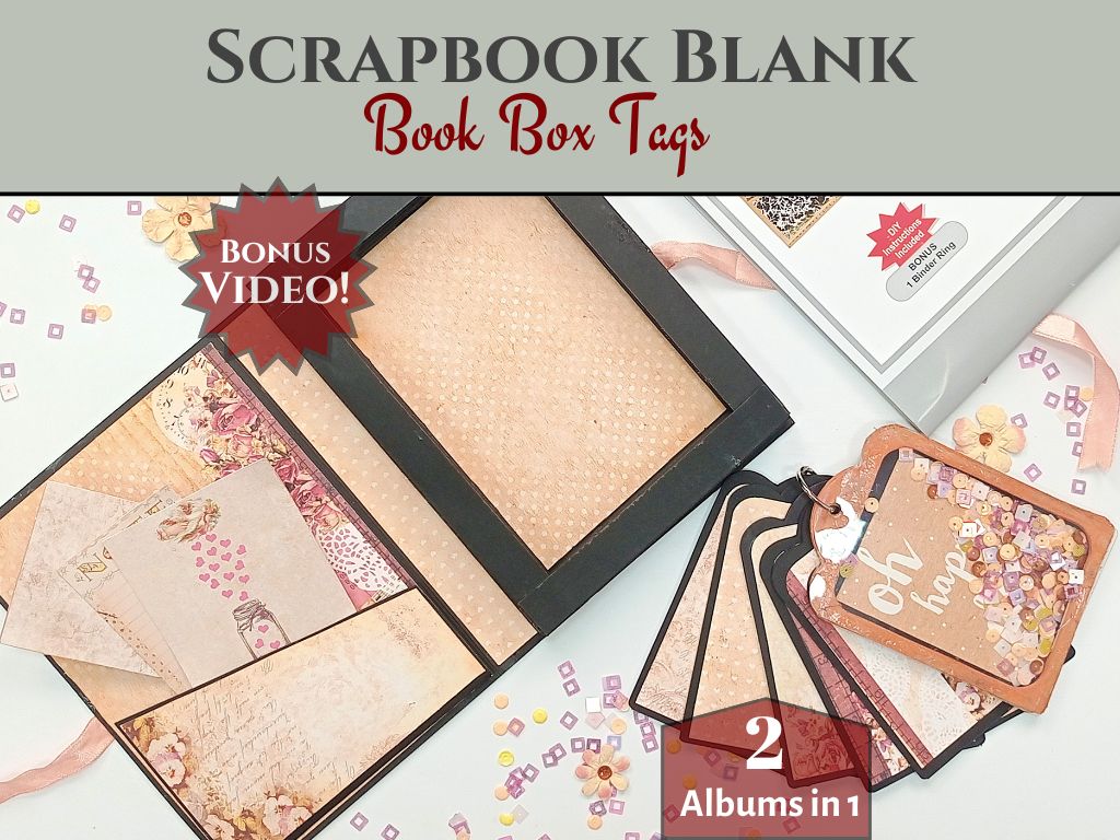 Buy Book Box Shaker Tag Album for Scrapbooking | CrafTreat DIY ...