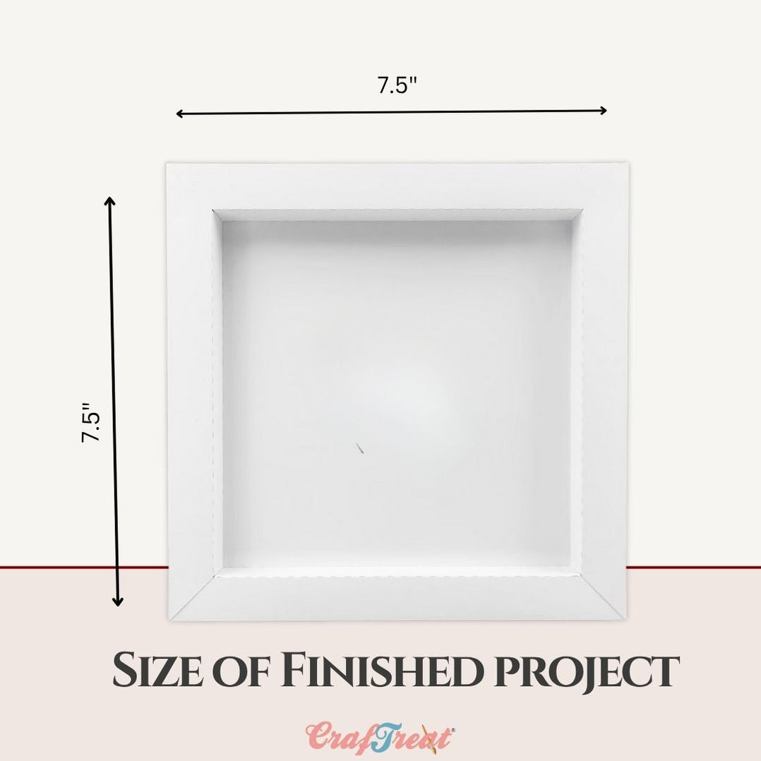 CrafTreat 3D Fold Shapes - Shadow Box White - Assorted Shapes 3pcs ...