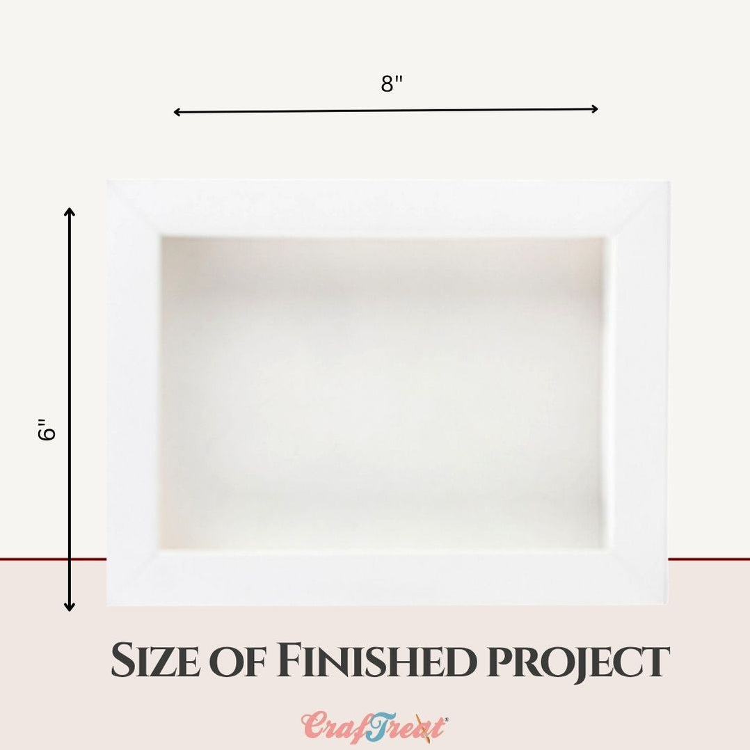 CrafTreat 3D Fold Shapes - Shadow Box White - Assorted Shapes 3pcs ...