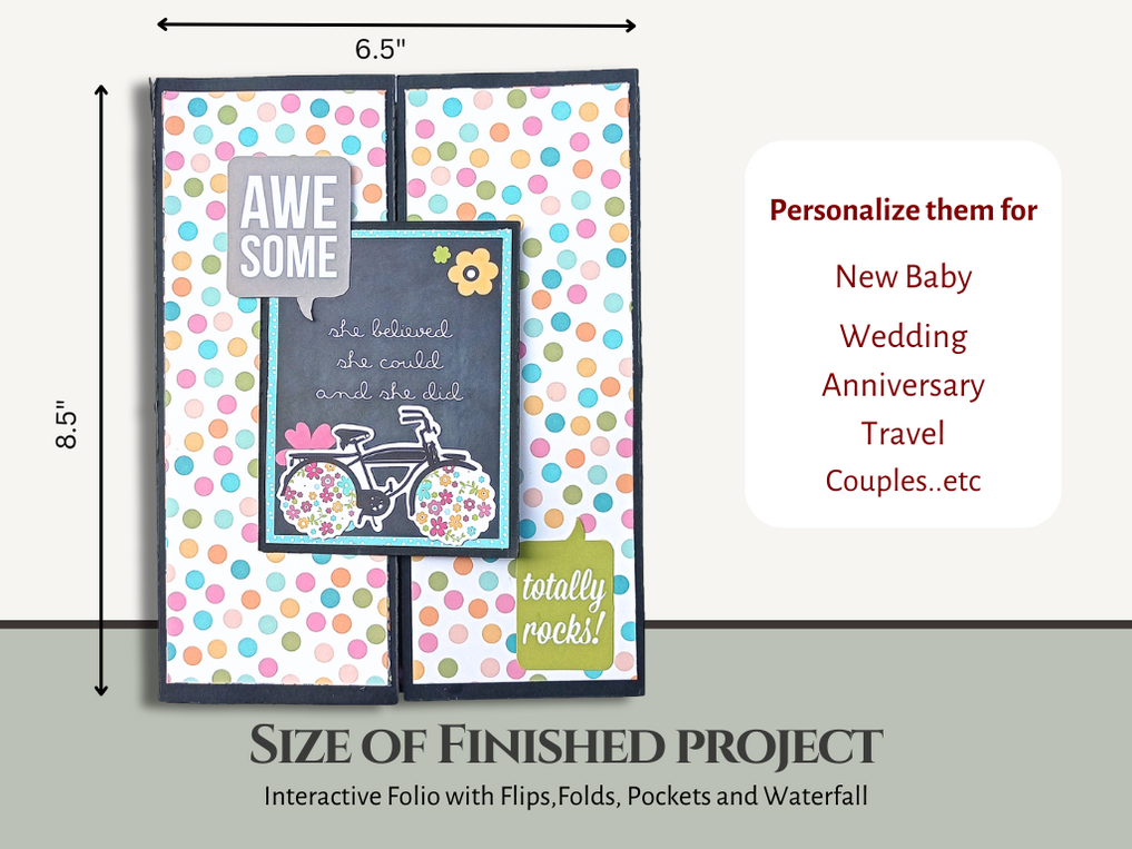 Buy Gate Fold Folio White Scrapbook Templates Base Online | CrafTreat ...