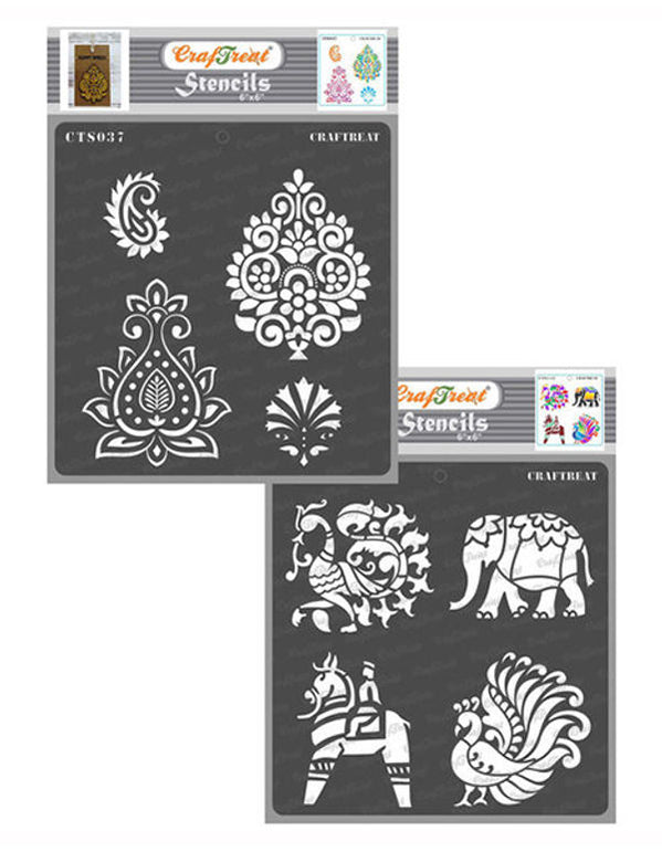 Buy Indian Stencil Designs for Home Décor Crafts | Indian Stencil Art ...