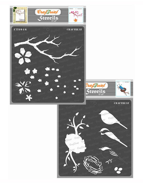 Buy Multi Layered Flower Stencil Templates | Layered Floral Stencil Art ...