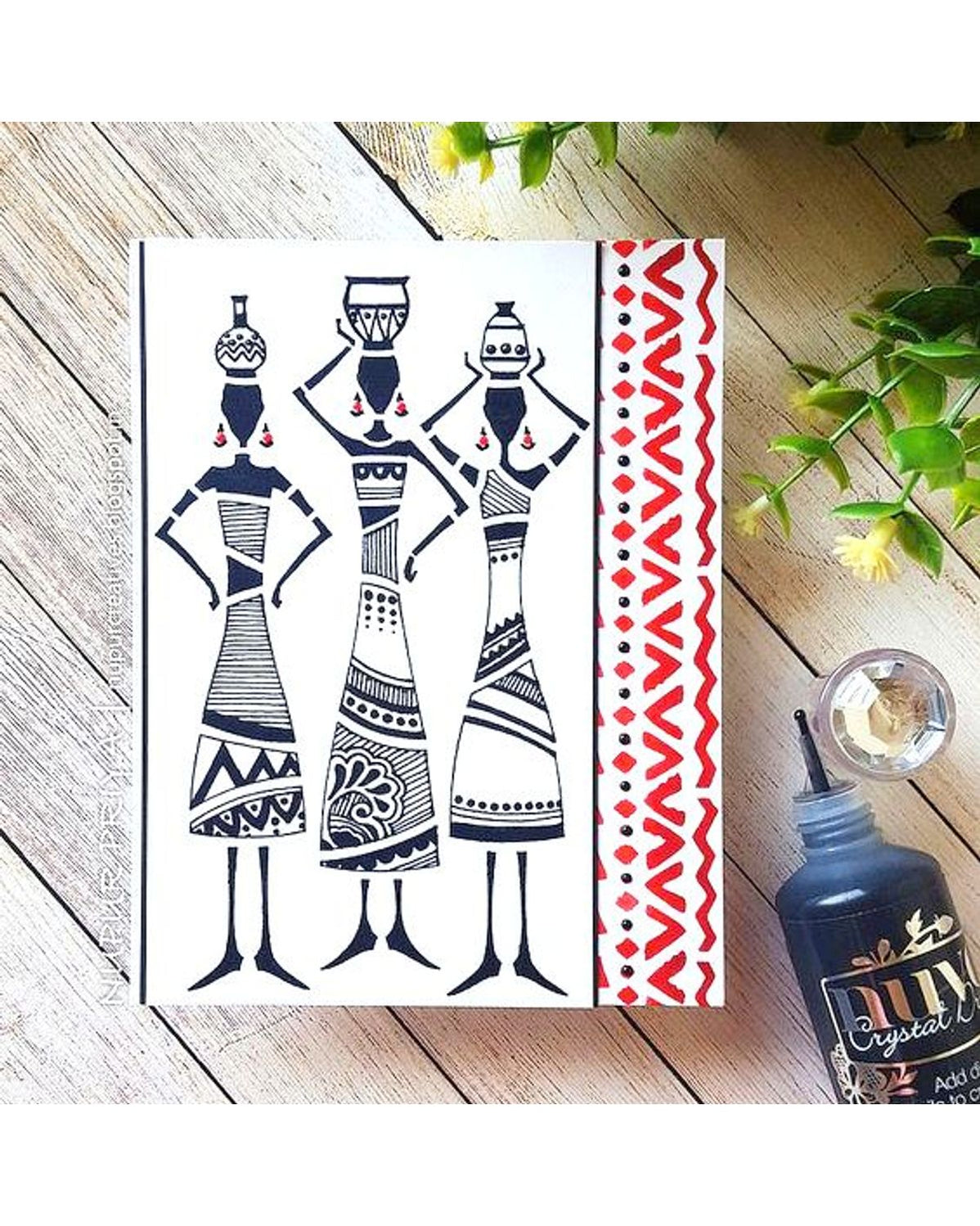 Buy Mud African Tribal Art Stencil Designs | African Tribal Dance ...
