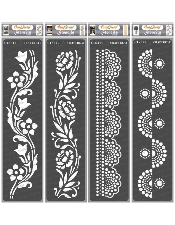simple border stencil designs