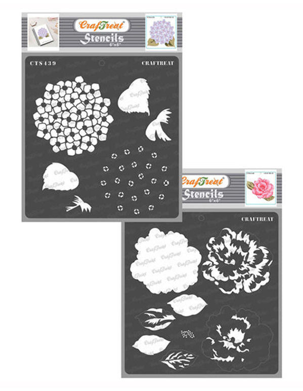 Buy Multi Layered Flower Stencil Templates | Layered Floral Stencil Art ...