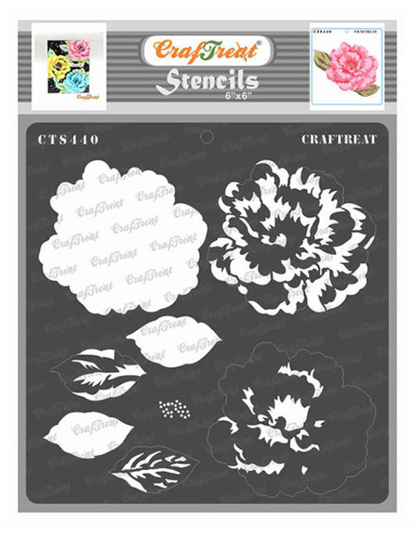 Buy Multi Layered Flower Stencil Templates | Layered Floral Stencil Art ...