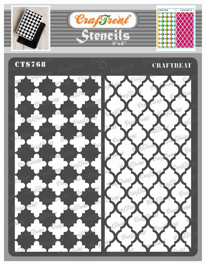 moroccan trellis stencil