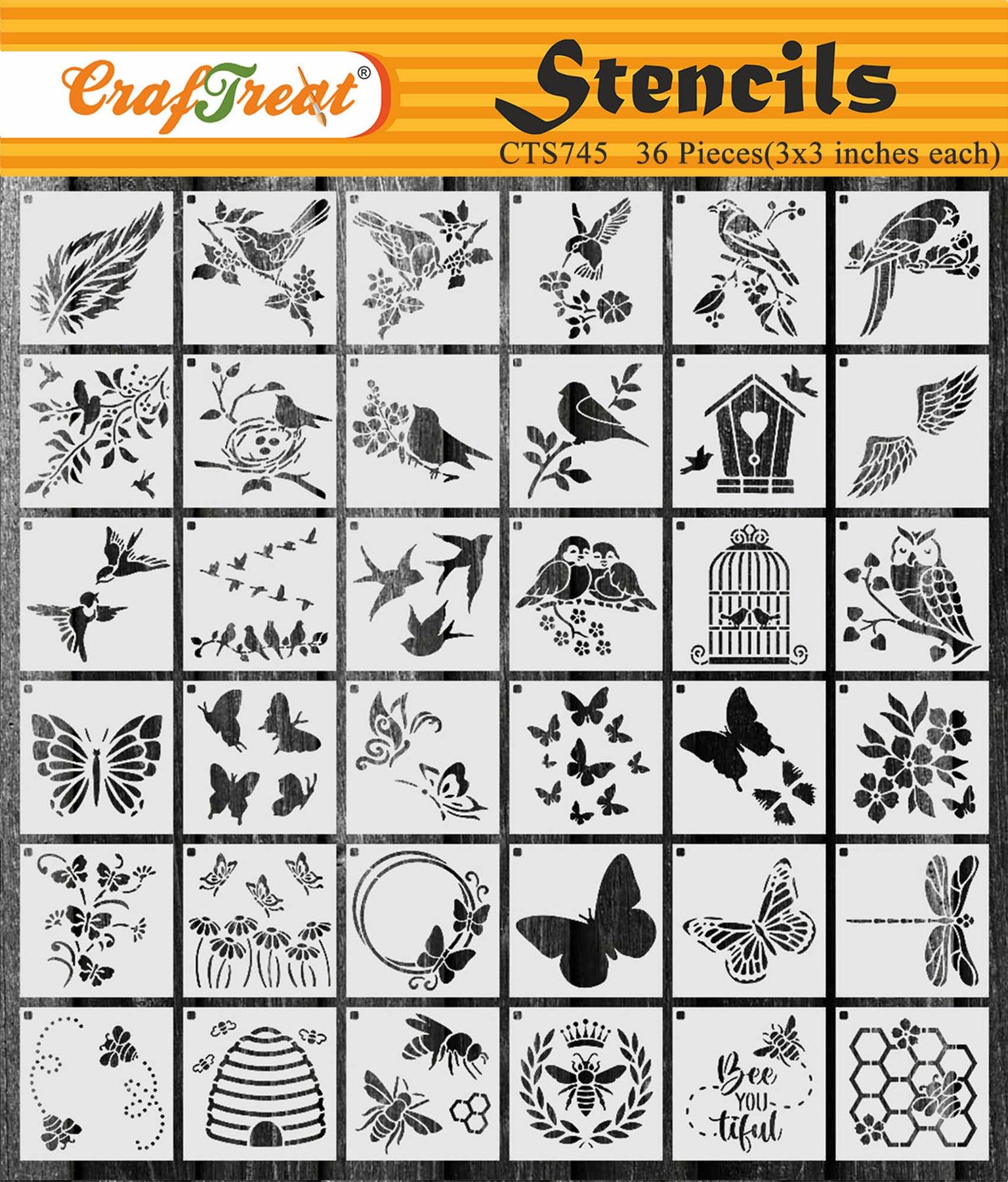 Buy Stencil Collections Online| DIY Stencil Art Designs & pattern for ...