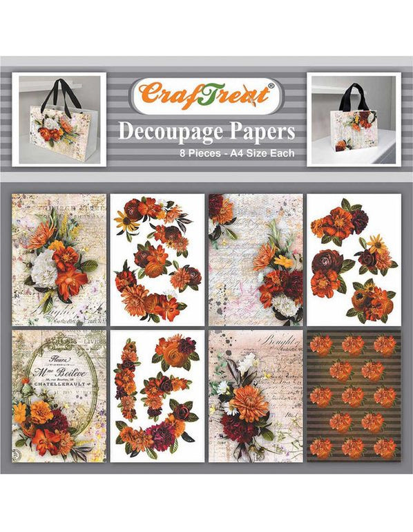 Buy Decoupage Paper Vintage Botanicals A4 Online | CrafTreat — Craftreat